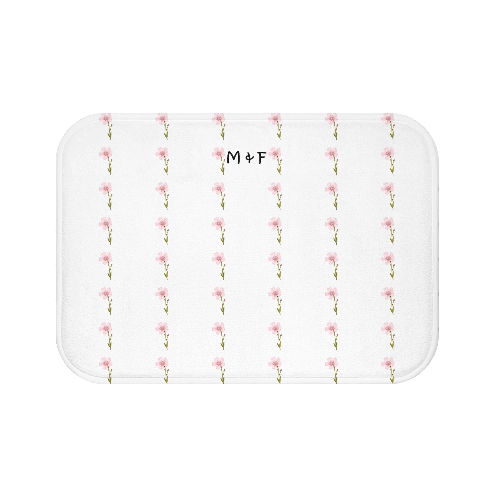 Bath Mat (Pink Flower) – Meows & Flowers.